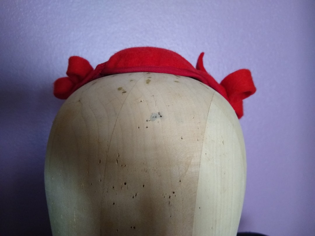 1940s Vintage Inspired Handmade Reproduction Ladies' Women's Red Wool ...