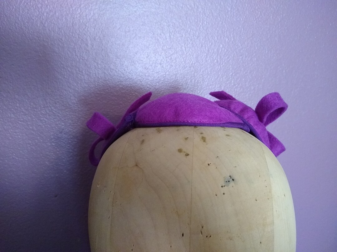 1940s Vintage Inspired Ladies Orchid Purple Felt Calotte Hat - Etsy