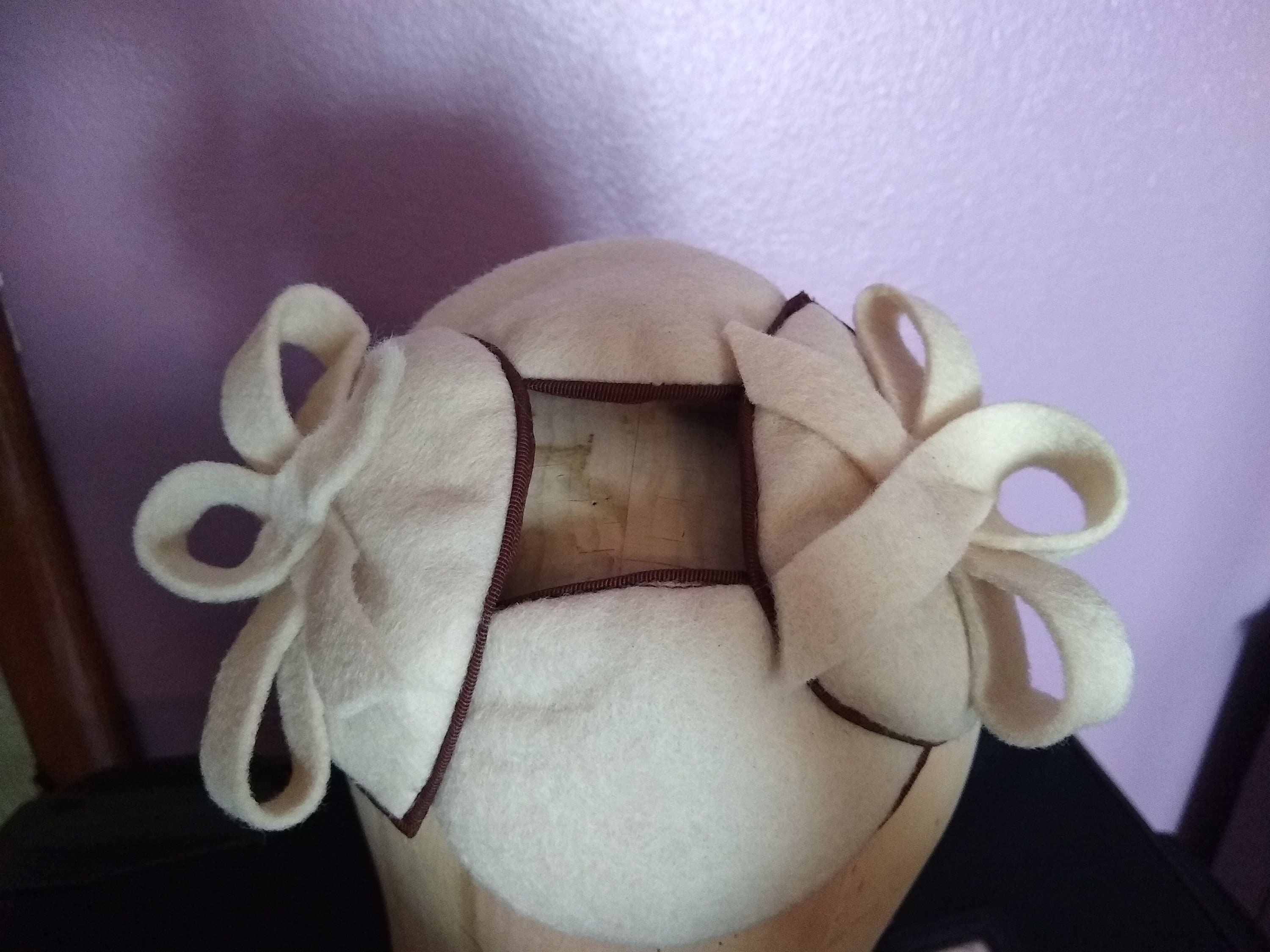 1940s Vintage Inspired Ladies Beige Felt Calotte Hat - Etsy