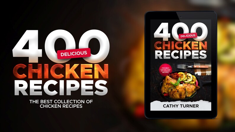 400 Chicken Recipes Cookbook PDF, Easy Dinner Ideas, Healthy Chicken ...