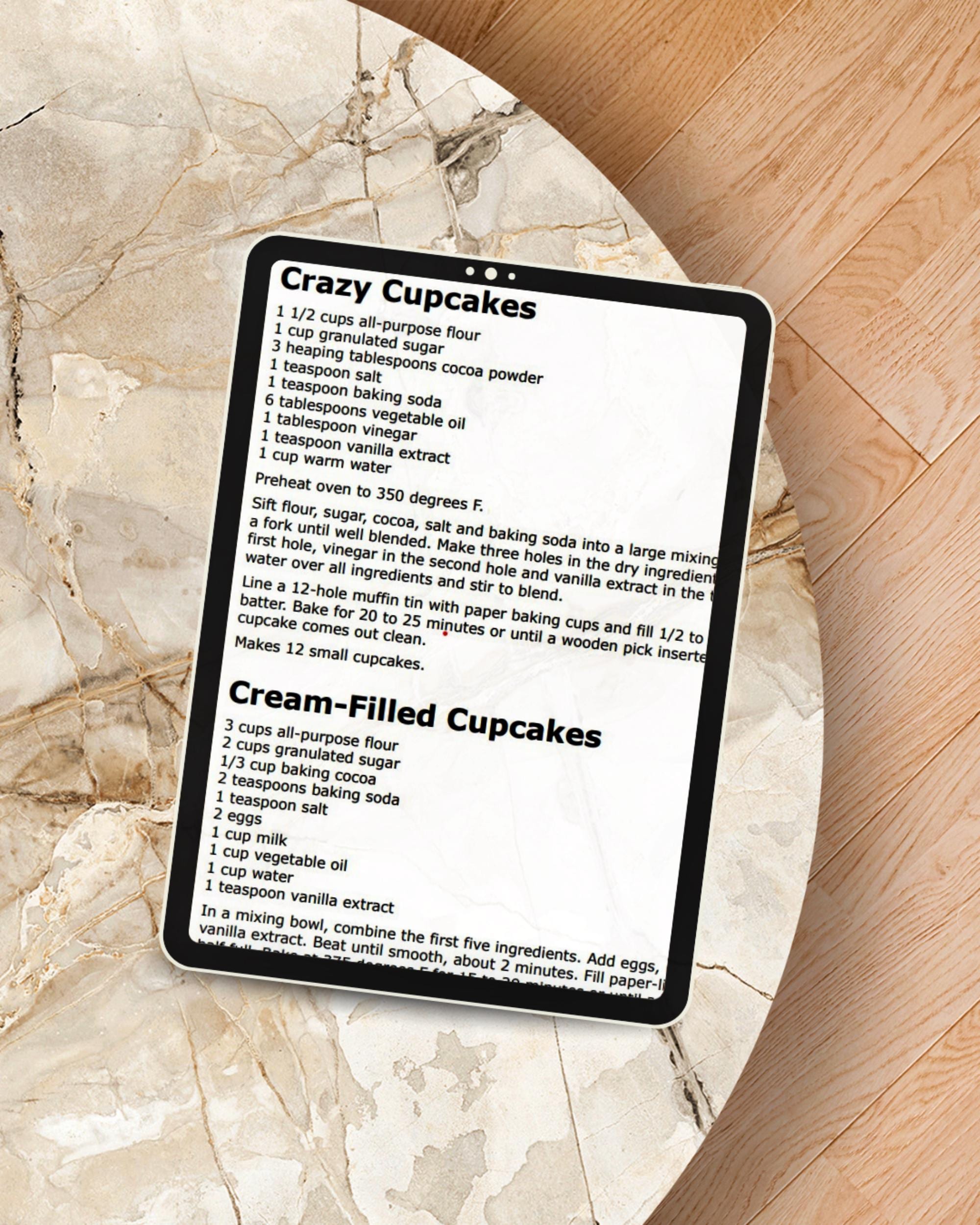 30 Gourmet Cupcake Recipes, Unique Baking Ideas (PDF Download) - Etsy