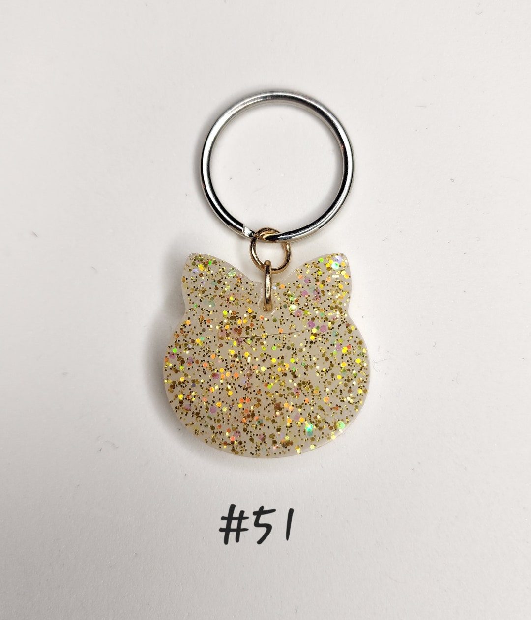 Cat Head Keychain/nametag - Etsy