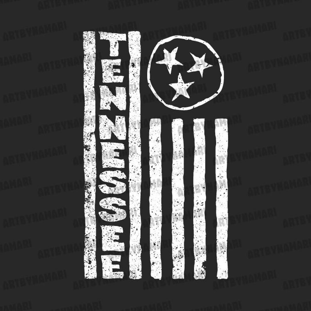 U.S. Flag Tennessee - Graphic Art Vector - PNG SVG - Etsy