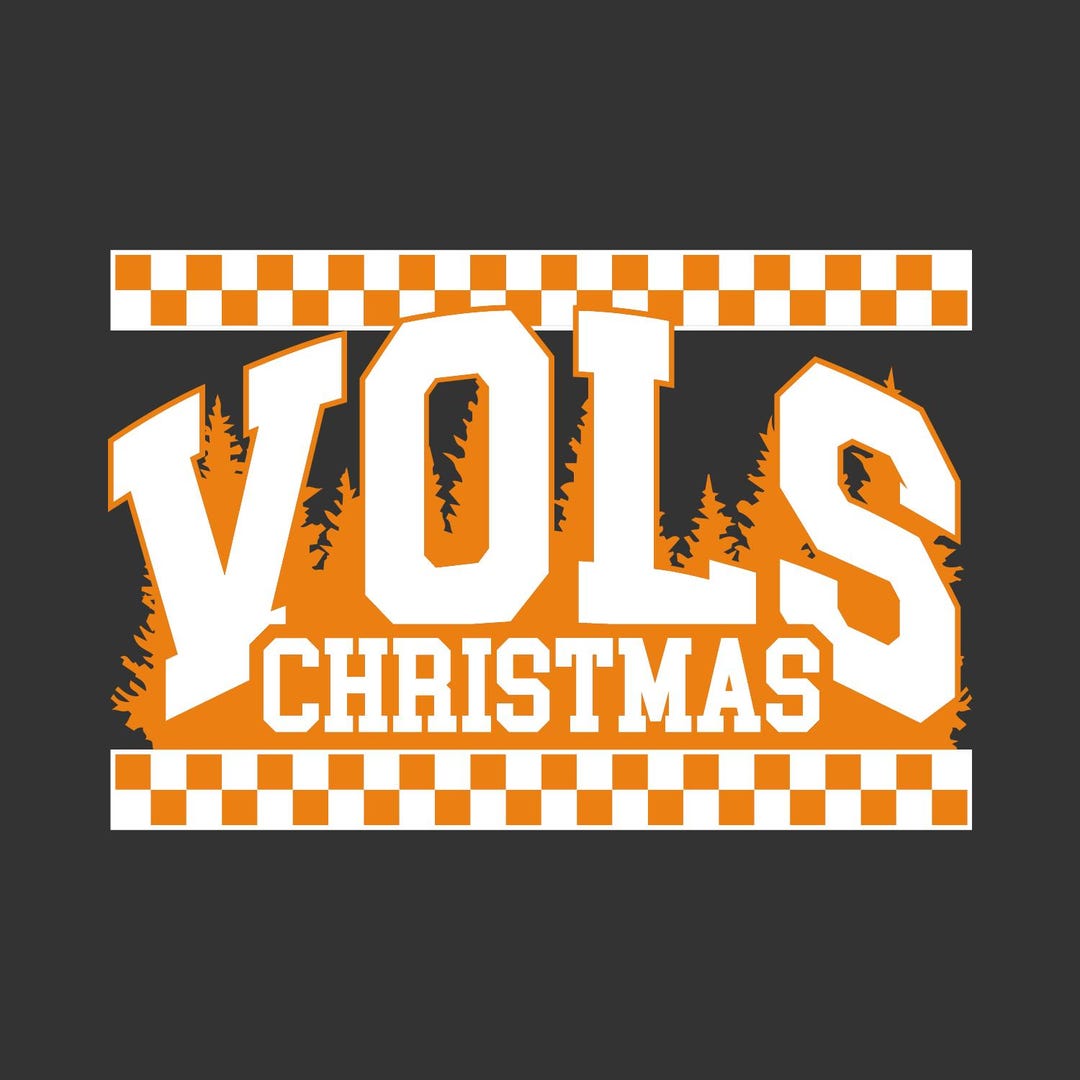 Vols Christmas Checkered PNG SVG PDF Graphic Art Vector - Etsy