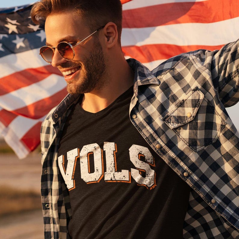 VOLS Distressed Graphic Art Vector - Etsy