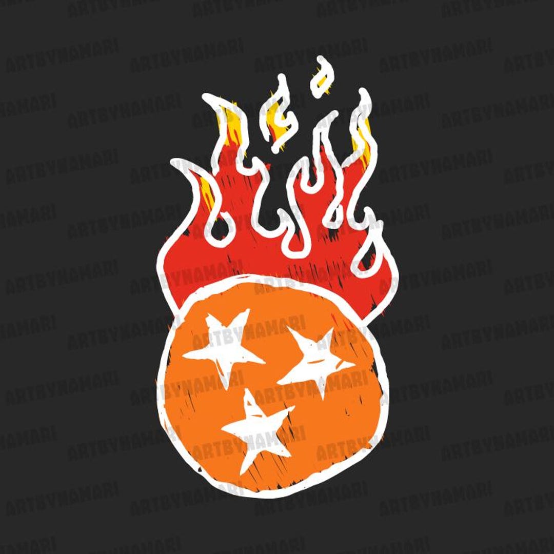 Tri Star Fire - Graphic Art Vector - SVG PNG - Etsy