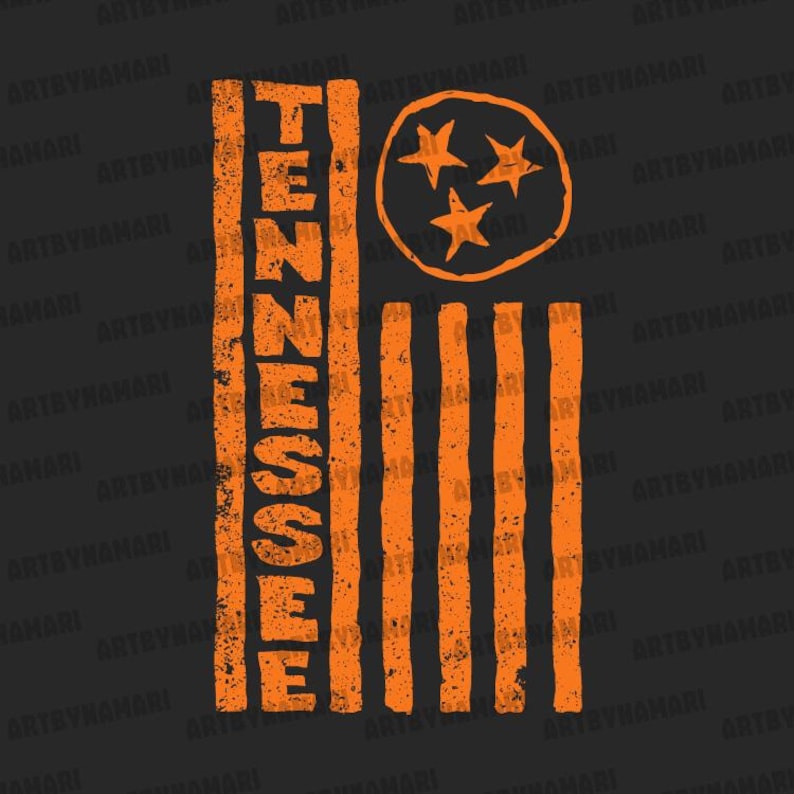 TN Flag - SVG & PNG Graphic Art Vector - Etsy