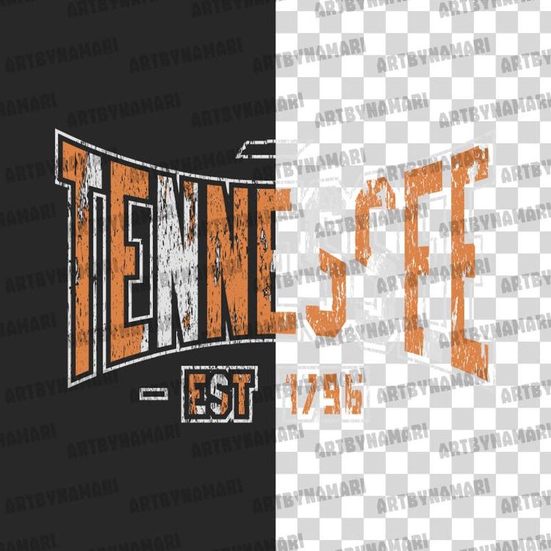 Bold Tennessee - Graphic Art Vector - SVG PNG - Etsy