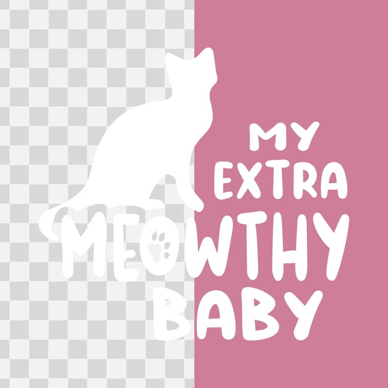 Meowthy Clip Art Cat Vector SVG PDF PNG Graphic Art - Etsy