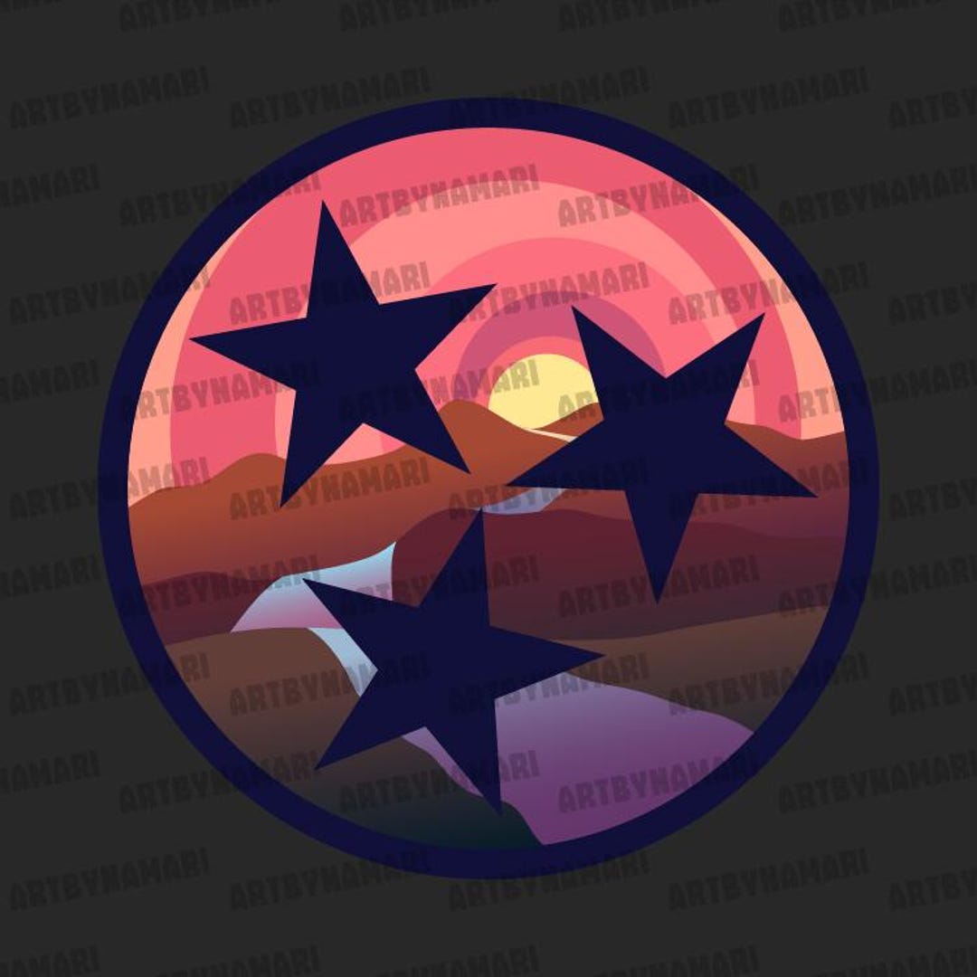 Tequila Sunset Tennessee - Graphic Art Vector - SVG PNG - Etsy