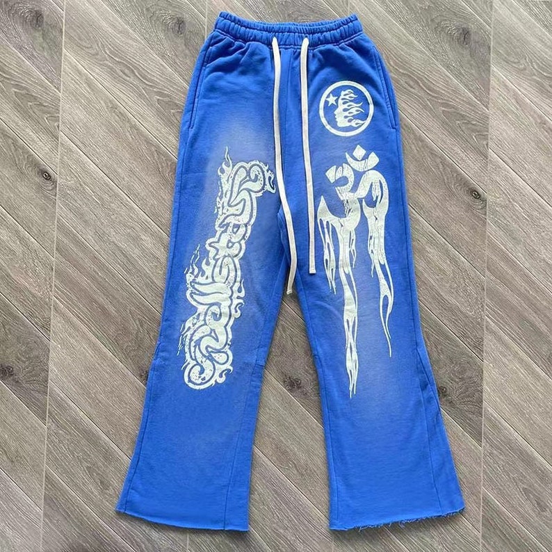 Hellstar Studios Blue Flare Sweats - Etsy