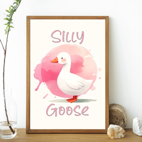 Nursery Print Goose - Etsy