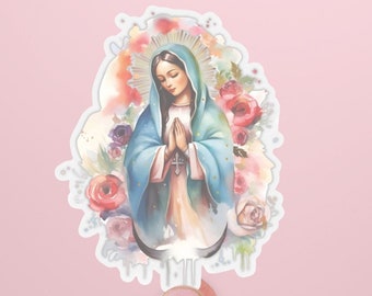 Virgin Mary Decal Sticker for Your Car Virgen De Guadalupe Stickers - Etsy