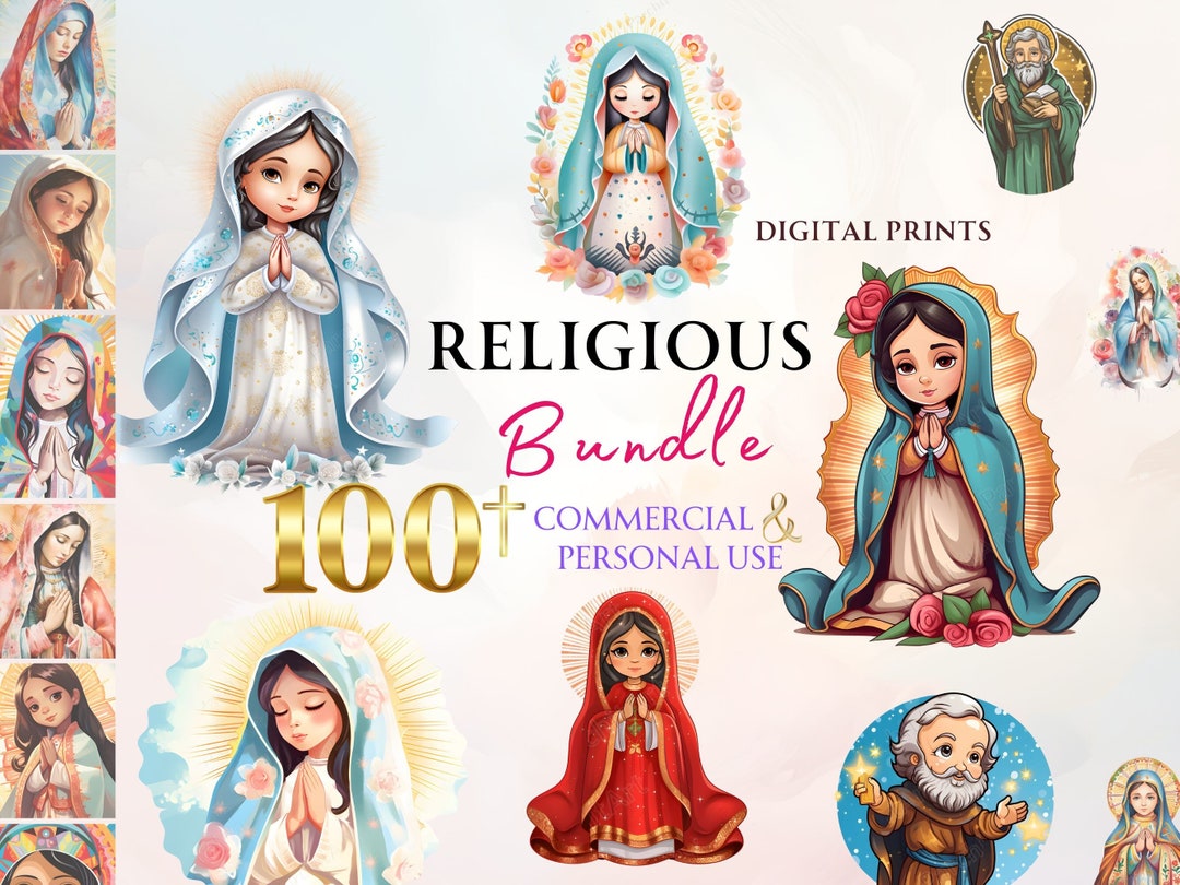 Virgen De Guadalupe Png Mega Bundle Sublimation Christianity Clipart ...