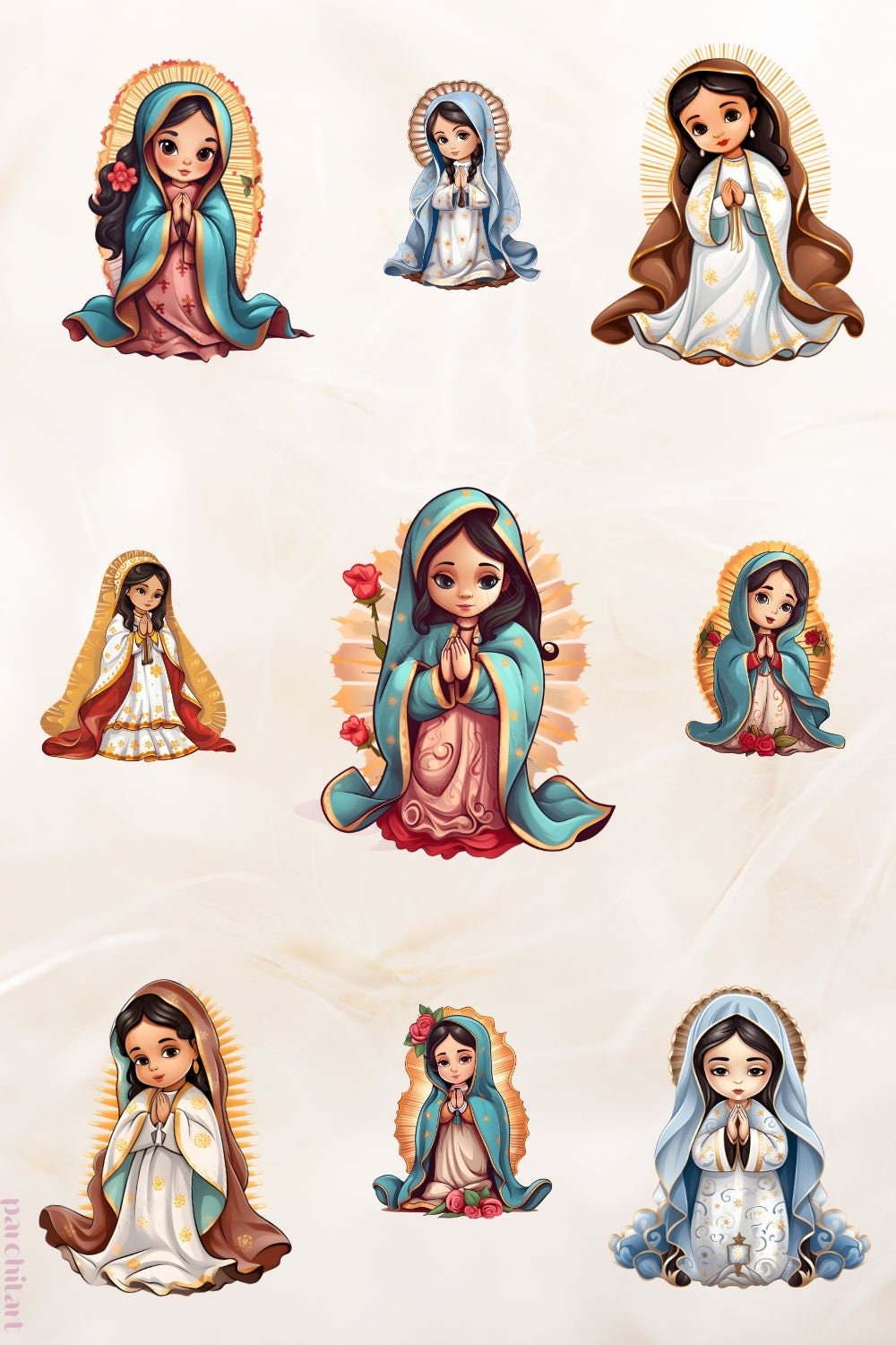 Virgen De Guadalupe Png Mega Bundle Sublimation Christianity Clipart ...