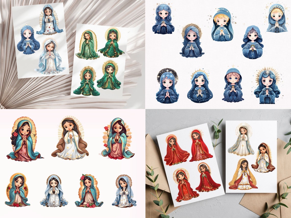 Virgen De Guadalupe Png Mega Bundle Sublimation Christianity Clipart ...
