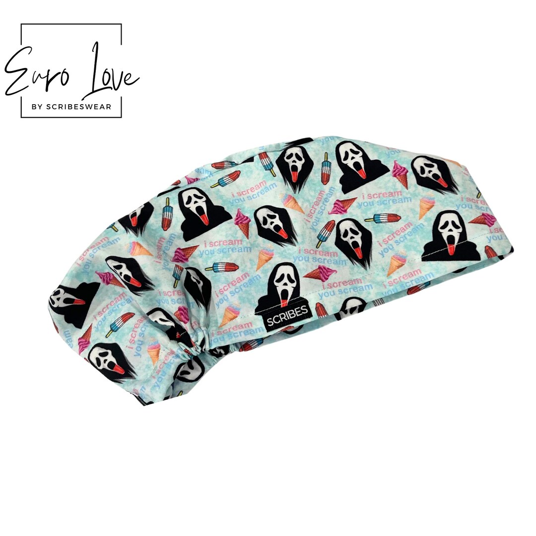 I Scream, You Scream, Horror Scrub Cap, Halloween, Fall, Autumn ...