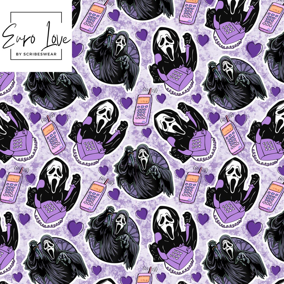 Purple Hearts Scream Scrub Cap | Halloween Scrub Cap, Fall, Autumn ...