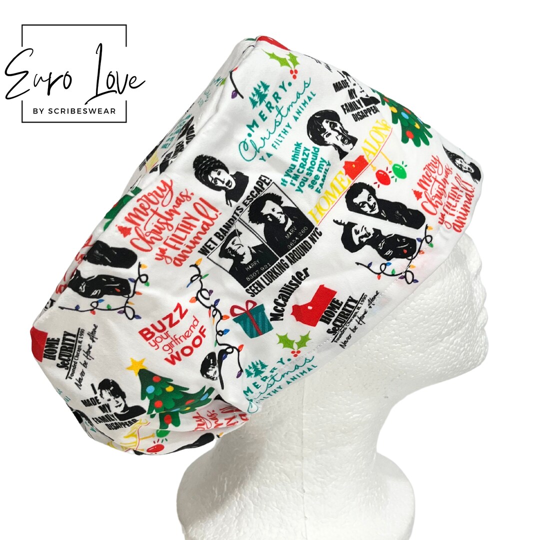 Christmas Favorites | Home Alone Scrub Cap| Euro Scrub Cap | Surgery ...