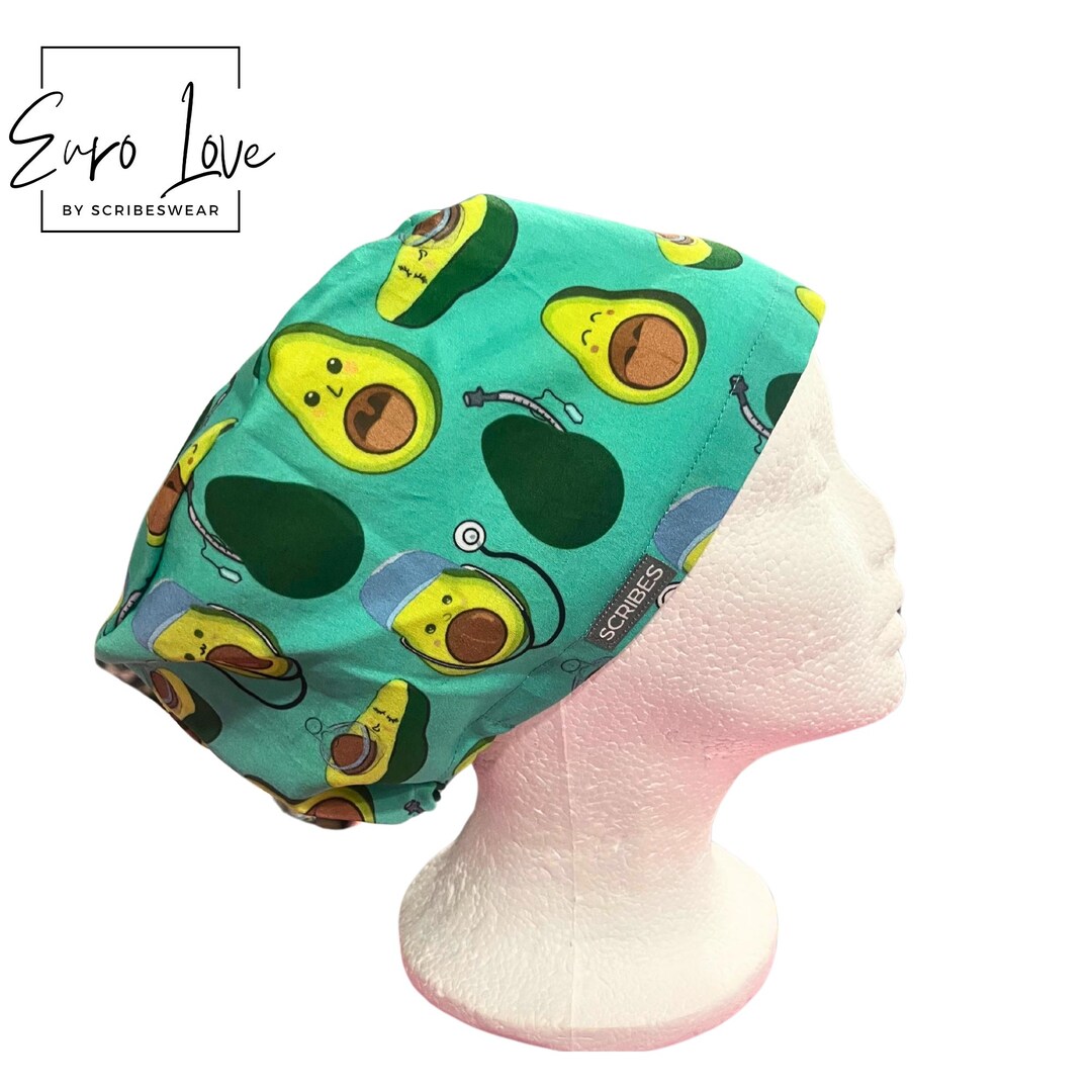 Green Avocado Mallampati Score Scrub Cap Euro Scrub Cap | Surgery ...