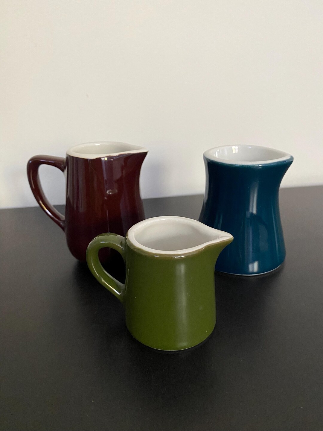 Instant Collection of 3 Colorful Hall Restaurant Ware Creamers - Etsy