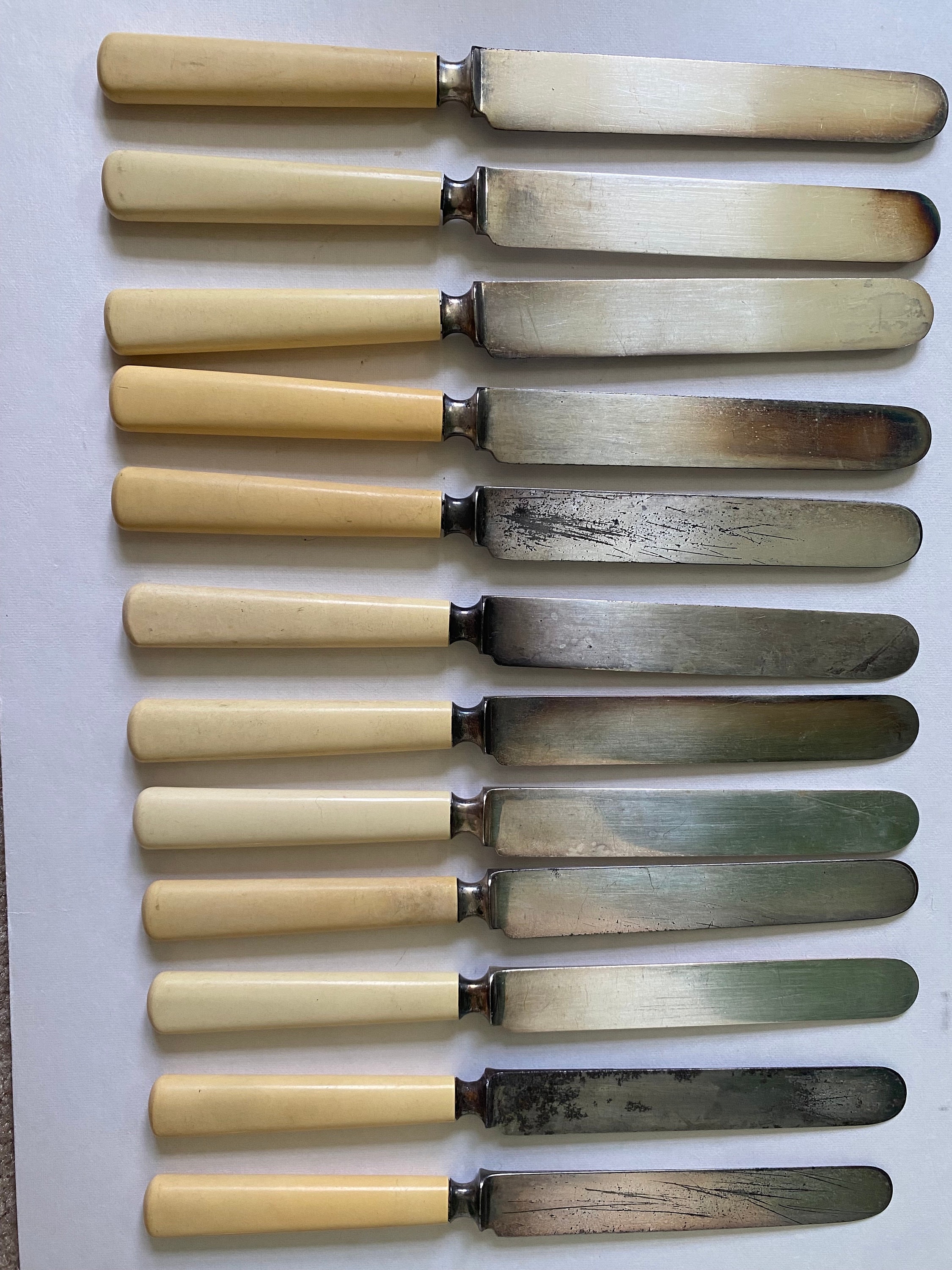 Set of 12 Lamson and Goodnow Butter Knives With Celluloid Handles - Etsy
