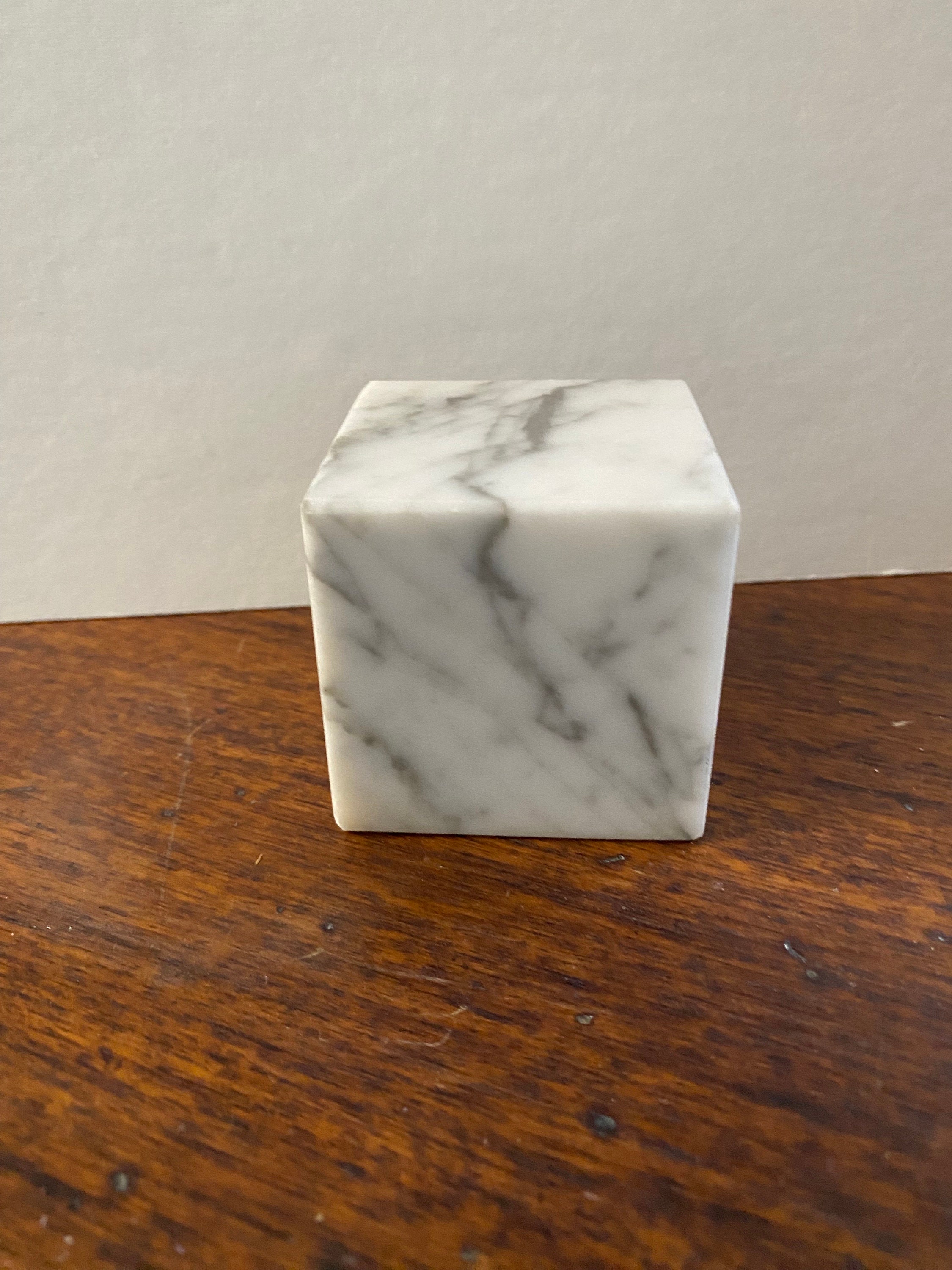 Italian Marble Cube Paperweight or Decorative Object - Etsy