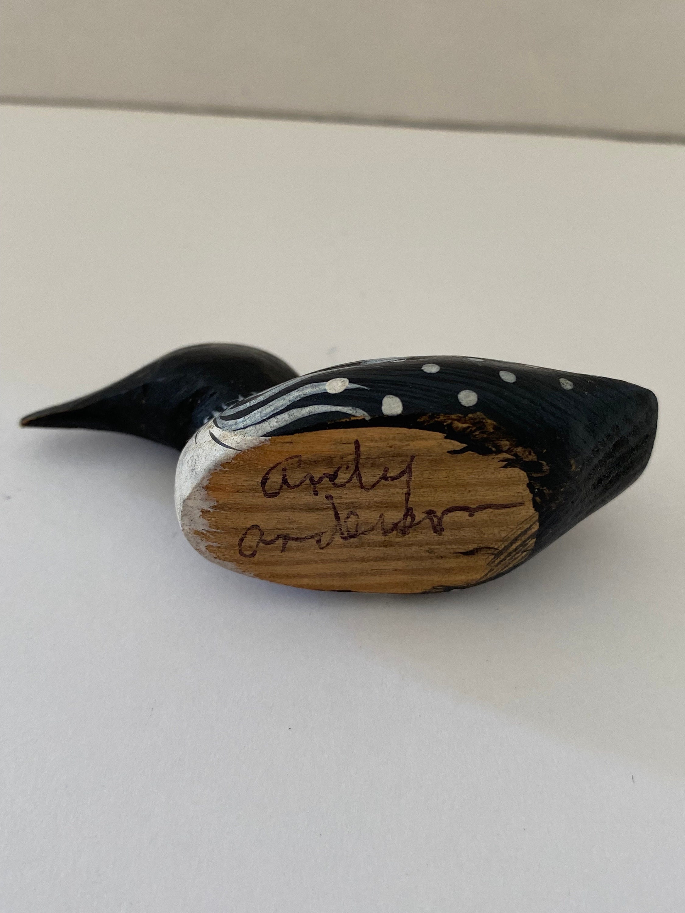 Petite Hand-carved and Painted Loon - Etsy