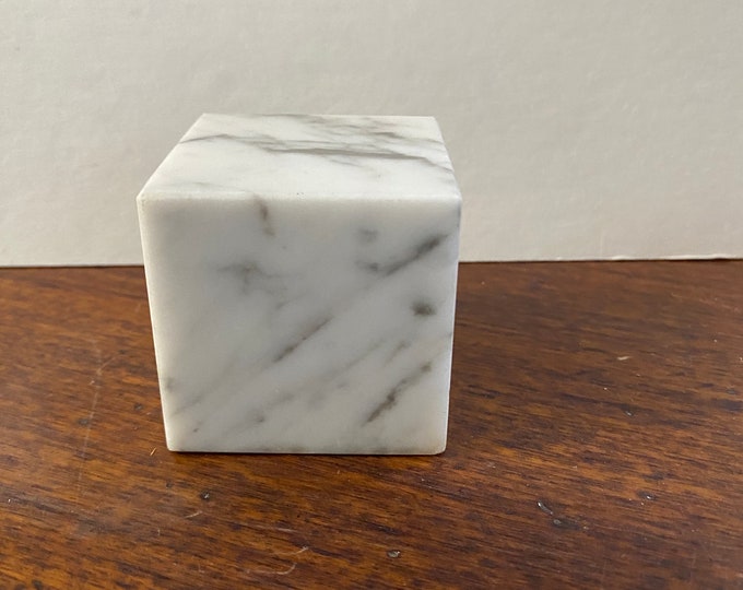 Italian Marble Cube Paperweight or Decorative Object - Etsy