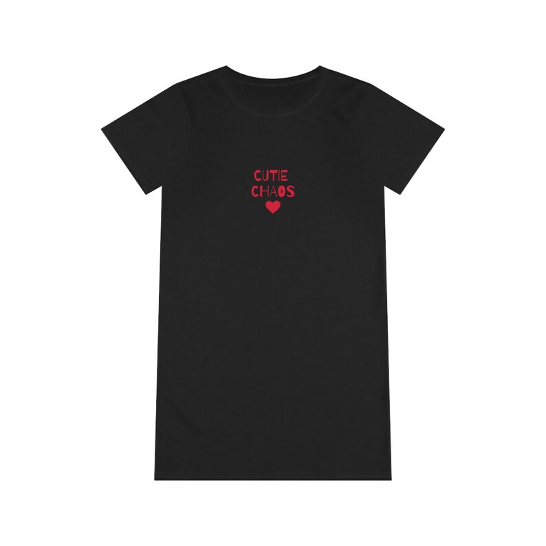 Cutie Chaos Chic T-shirt Dress Its Chaos for the Cuties TEE - Etsy