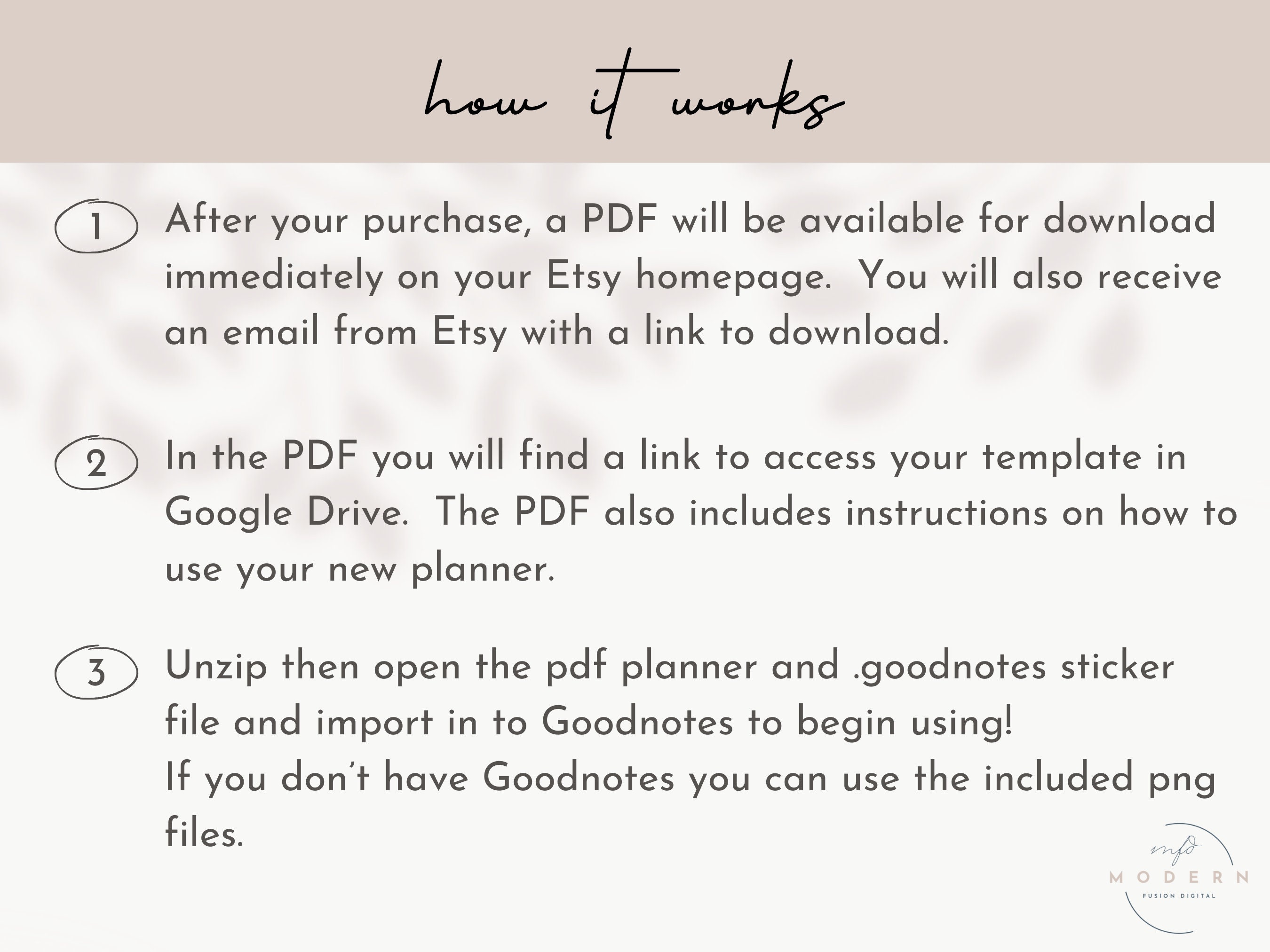 Minimalist Digital Planner Goodnotes | Undated Digital Planner ...