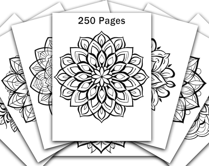 Coloring Pages | Mandala Coloring Pages | 10+ Designs - Etsy Canada