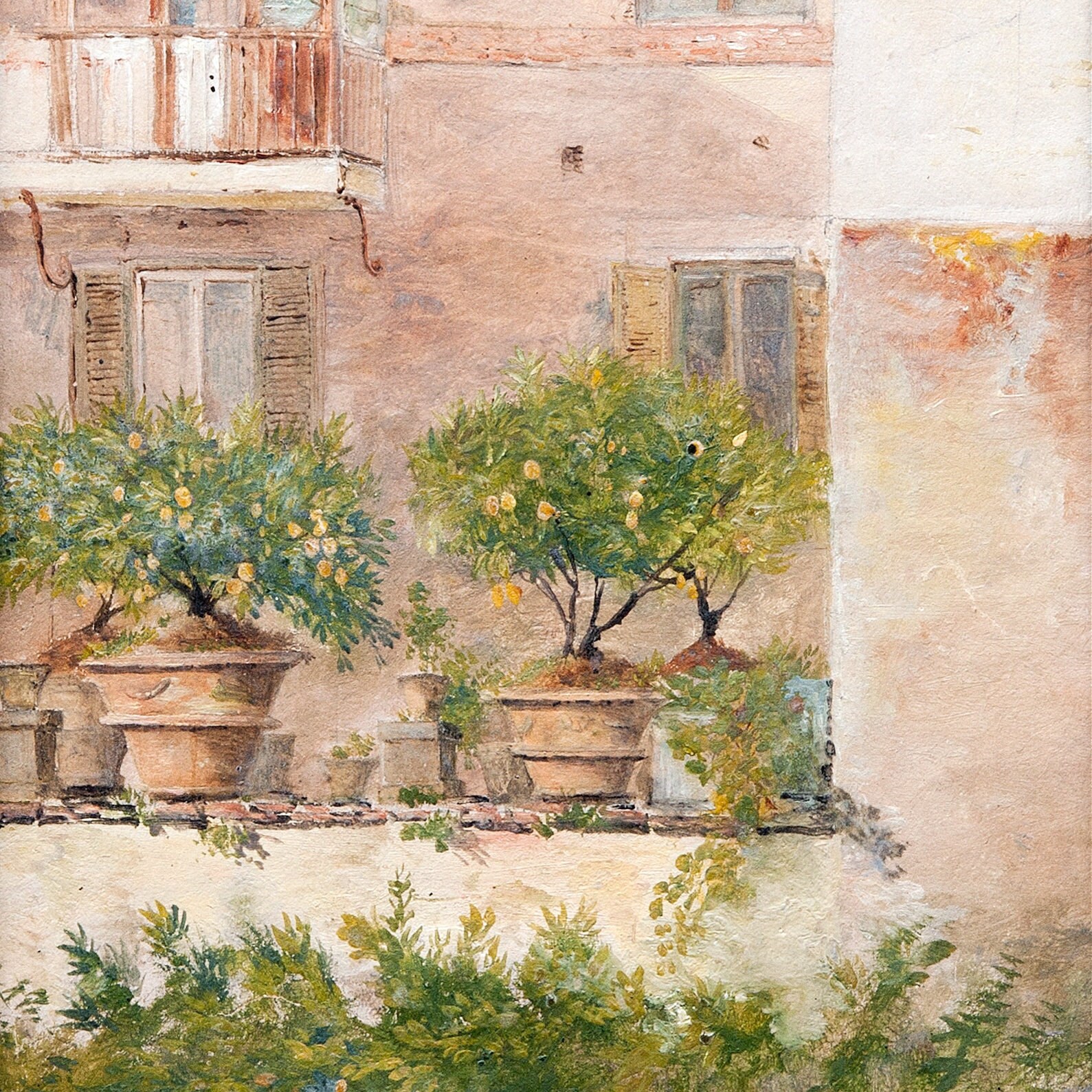 Vintage Italian Lemon Painting Instant Download Vintage Wall Art ...