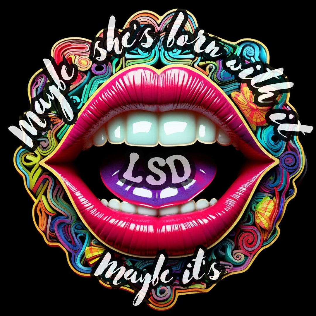 Maybe She's Born With It Sticker - Etsy