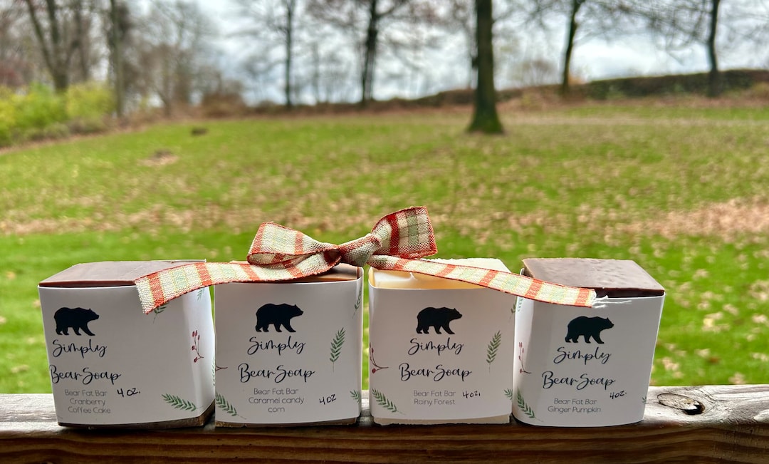 Handmade, Natural, Organic 4 Oz. Bear Tallow Soap Fat Bar - Etsy