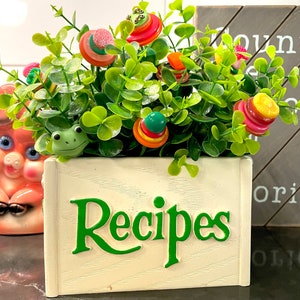 Vintage Kitchen Decor, Vintage Recipe Box, OOAK, Retro Kitchen Decor ...