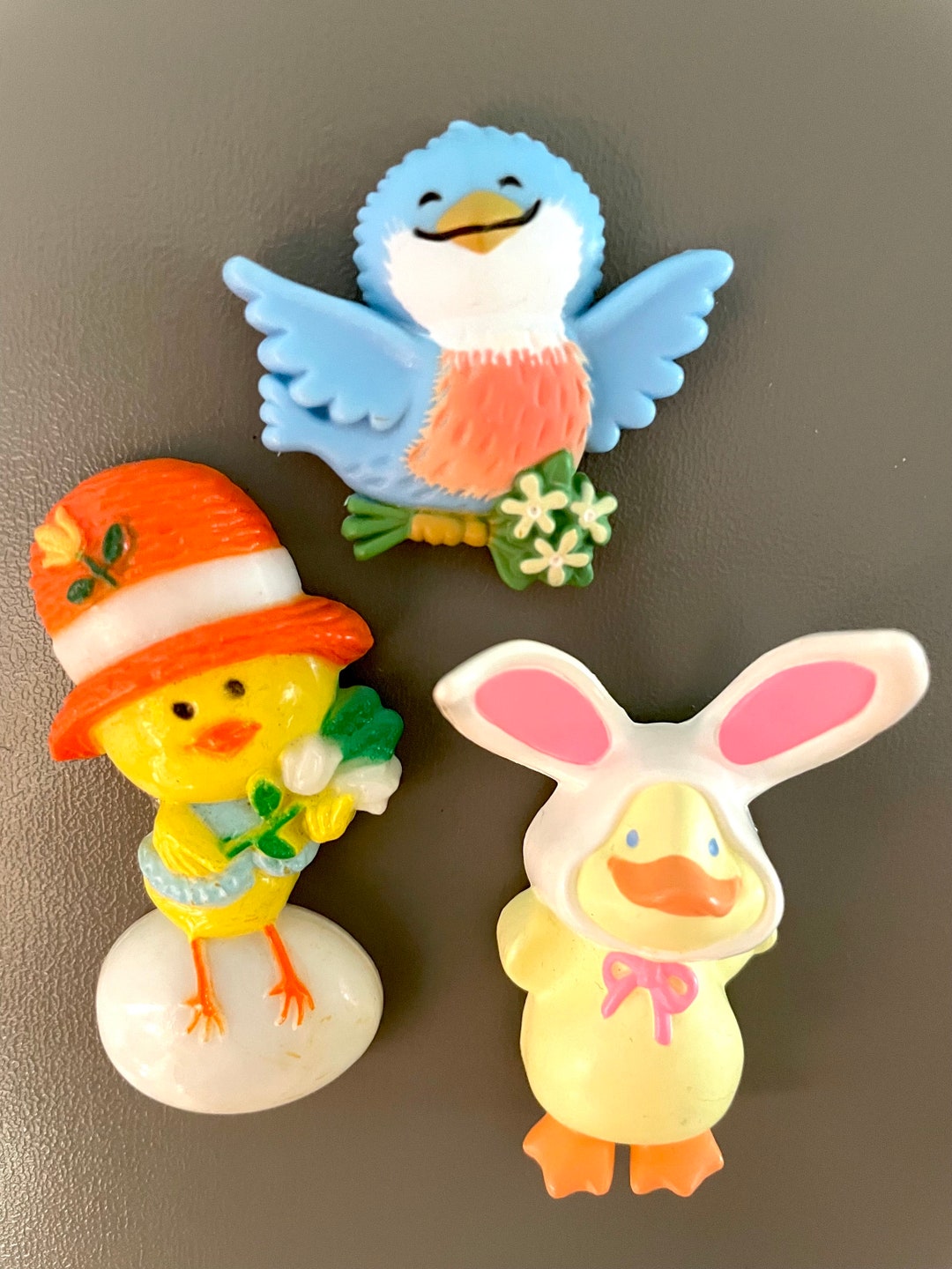 Vintage Easter Magnets for Refrigerator, Kitschy Kitsch, Fridge Magnets ...