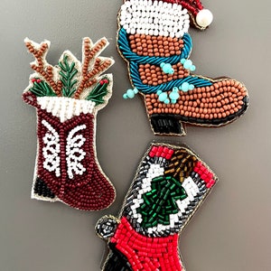Christmas Cowboy Boot Magnets, Christmas Magnets, Fridge Magnets ...