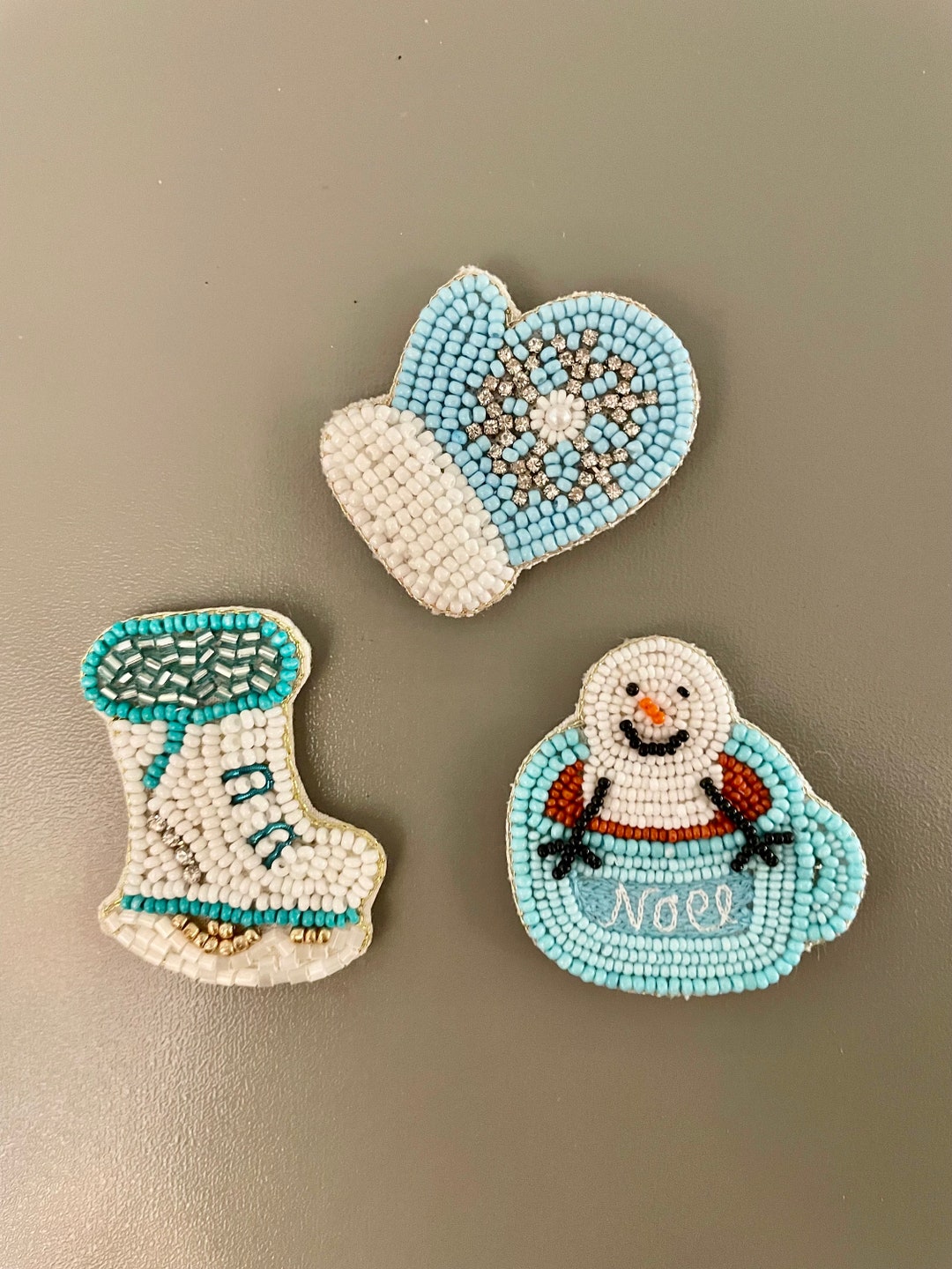 Winter Magnets, Christmas Magnets, Hot Cocoa, Ice Skates, Mitten ...