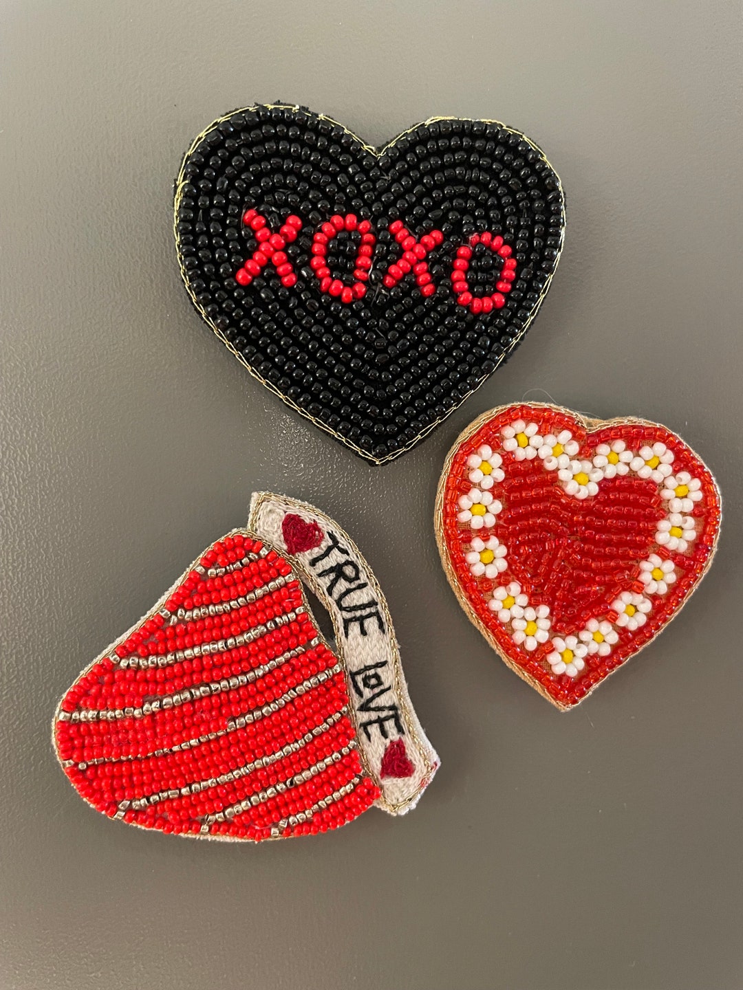 Valentines Day Refrigerator Magnets, Love Magnets, Kiss Magnets, XOX ...