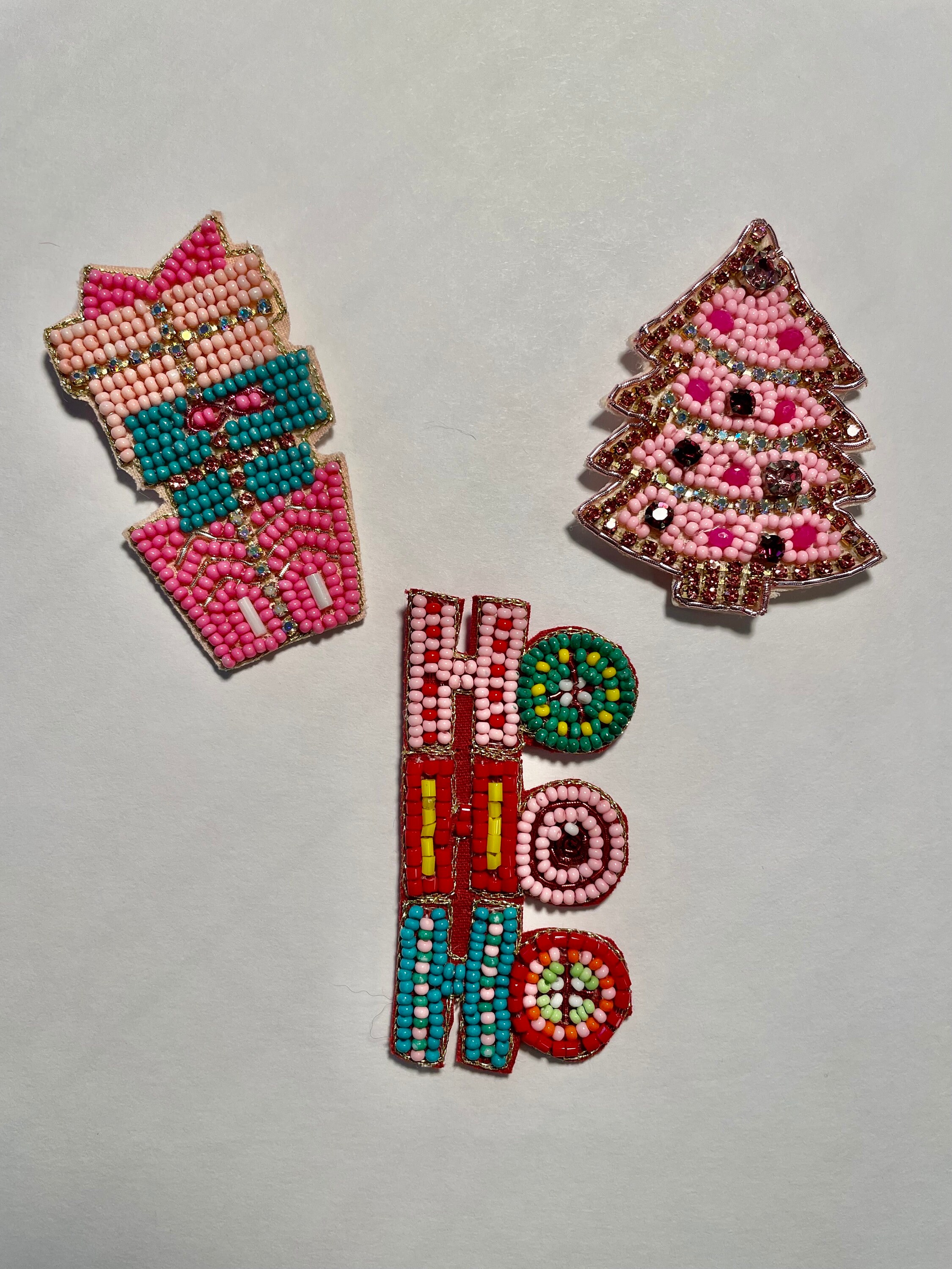 Christmas Magnets for Refrigerator, Present, Hohoho, Pink Christmas ...