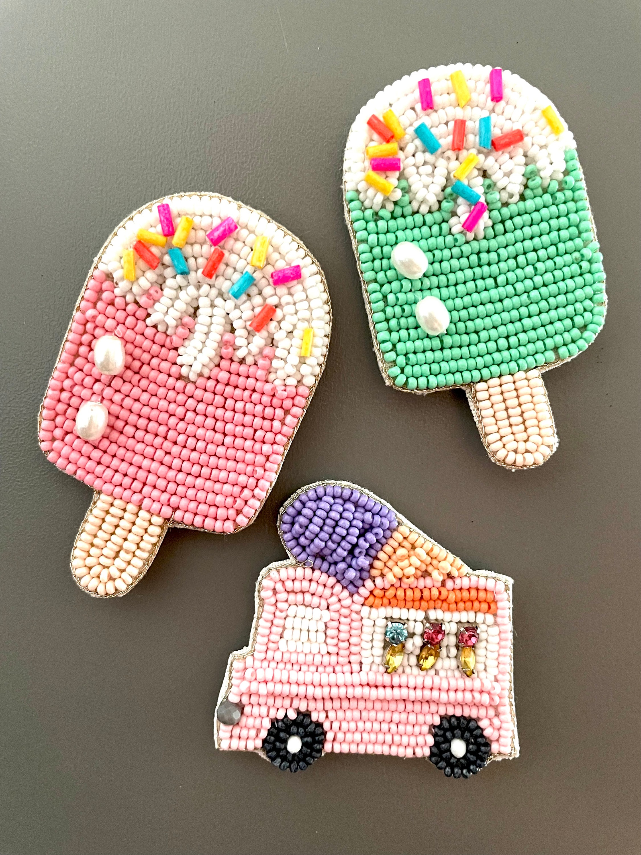 Ice Cream Magnets, Summer Magnets, Ice Cream Truck, Ice Cream Earrings ...