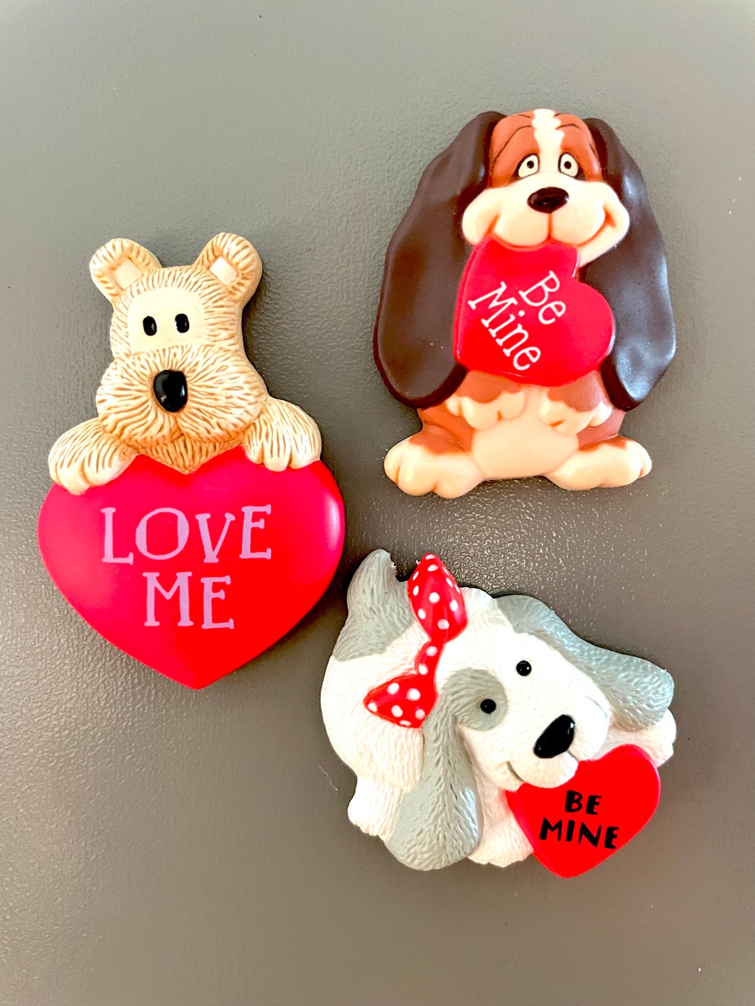 Vintage Love Magnets for Refrigerator, Vintage Dog Magnets, Kitschy ...
