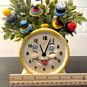 Vintage Happy Clock Face Button Arragement, OOAK, Button Bouquet ...