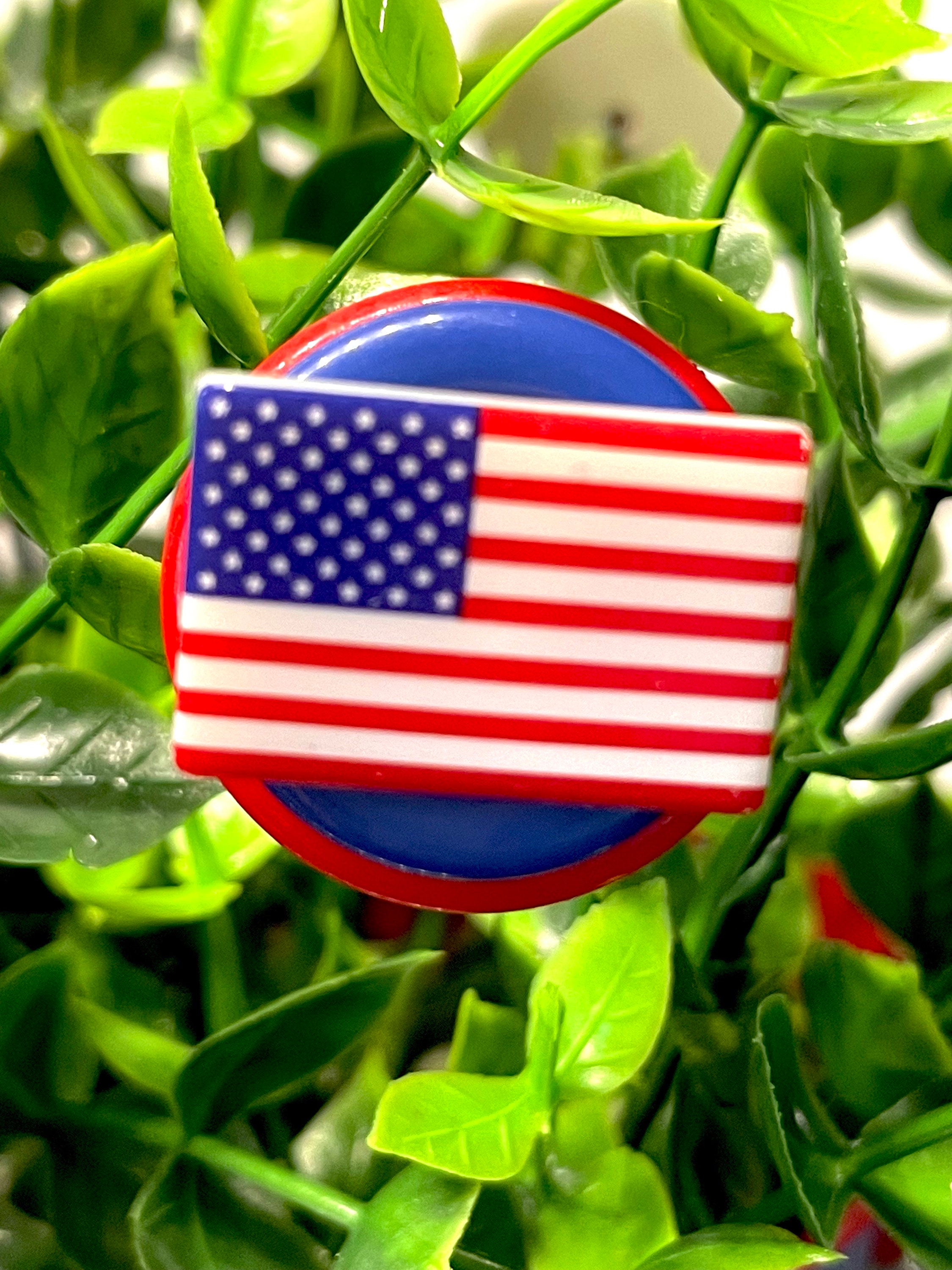 Red, White and Blue OOAK Button Arrangement, 4th of July Button Bouquet ...