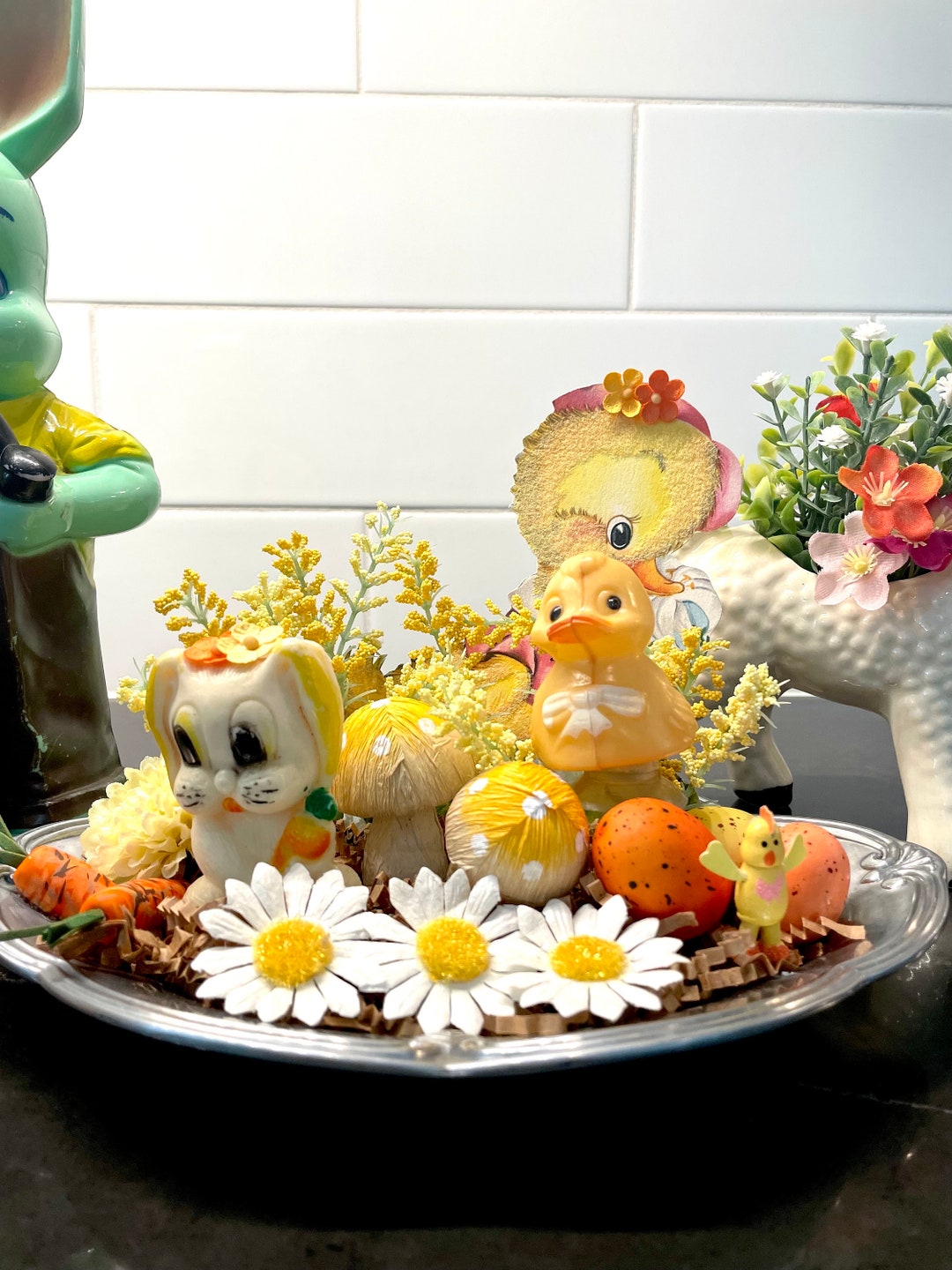 Vintage Easter Assemblage, OOAK Easter, Easter Decor, Spring Decor ...