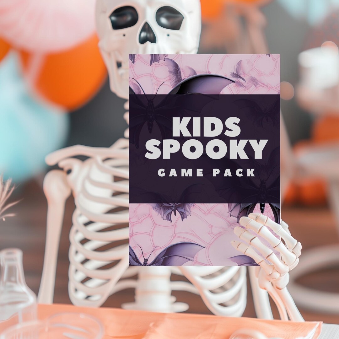 Printable Halloween Game Bundle: Spooky Party Activities (canva ...