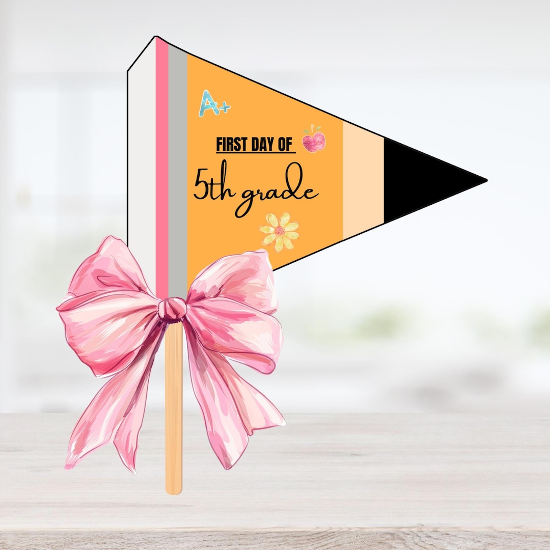 First Day of School Flag Printable and Editable on Canva INSTANT ...