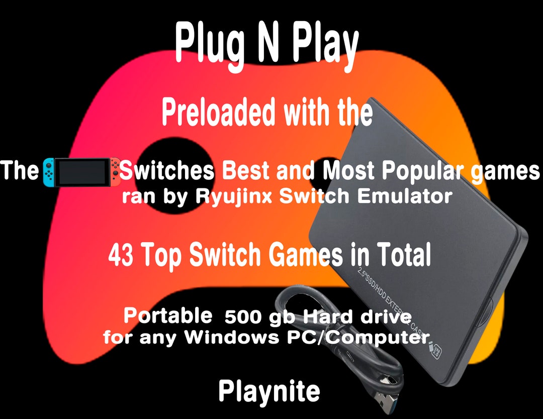 Portable Plug N Play Ryujinx Emulator for N Switch Games Preloaded With ...