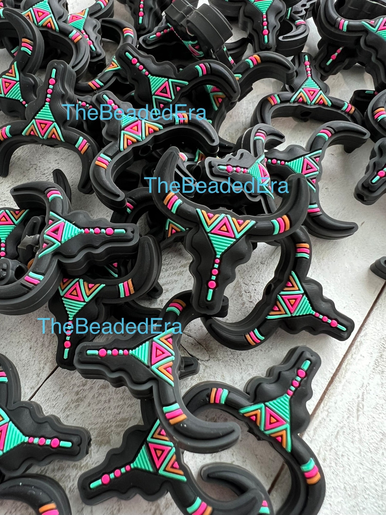 Aztec Focal Bead, Silicone Beads for Pens, Longhorn Bull - Etsy